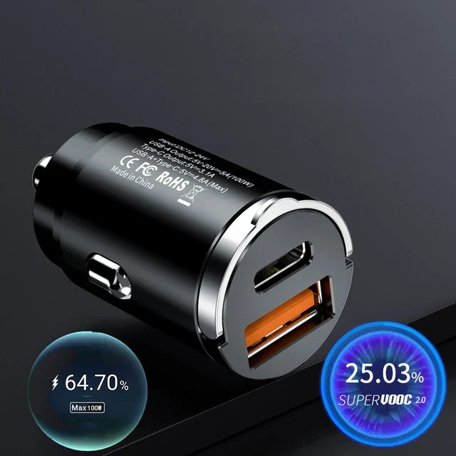 FlexiCar™ - Multi Compatible 100W Fast Charging Car Charger – Caedrea