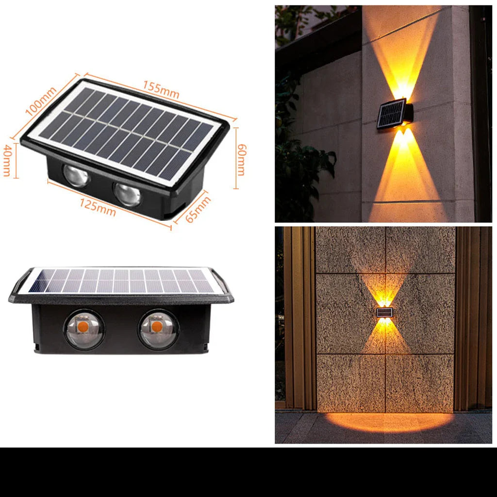 EcoShine™ Solar Outdoor Wall Light – Caedrea