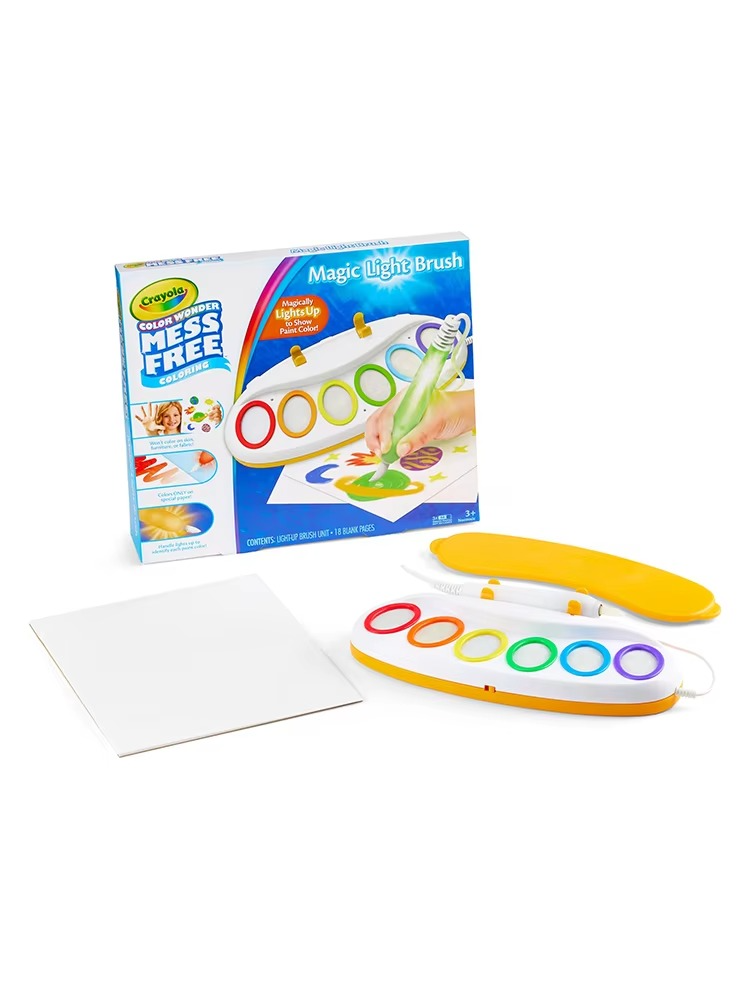 Crayola Magic Light Brush Mess Free Kids Painting Toy Arts Crafts Gift ...