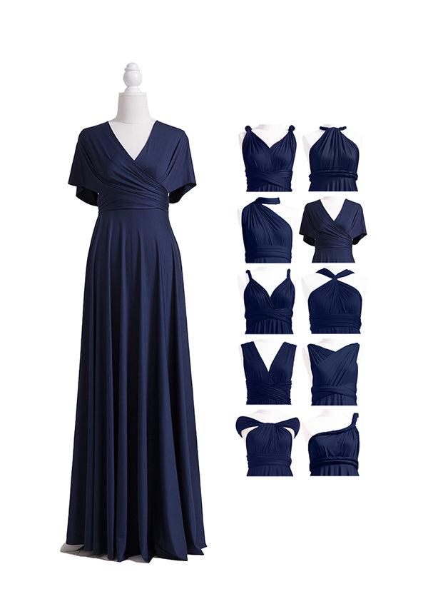 Mersea™ - Navy Blue 10-Way Infinity Bridesmaid Dress – Caedrea